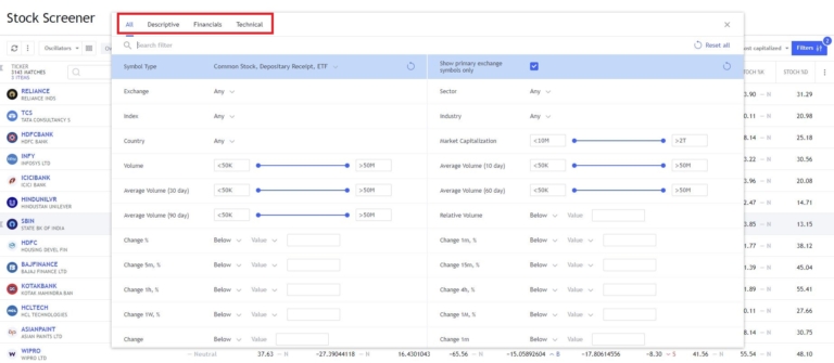 How to use the TradingView screener? | Easy 6-step guide!